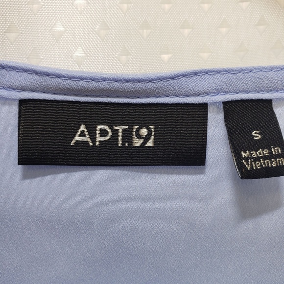 Apt. 9 | Tops | Periwinkle Semisheer Sleeveless Ruffle Blouse S | Poshmark